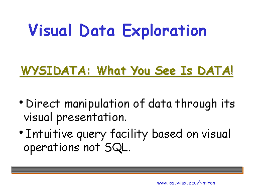 Visual Data Exploration